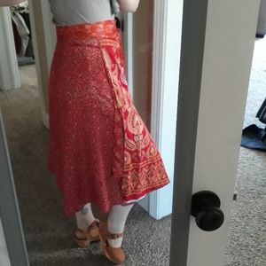 Kariza | Skirts | Vintage Reversible Wrap Skirt | Poshmark
